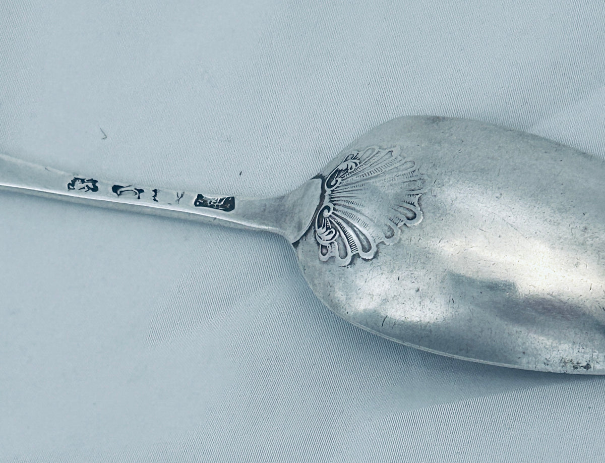 English Sterling Fancy Back Tablespoon, London, c.1760s – Silver Spoon ...