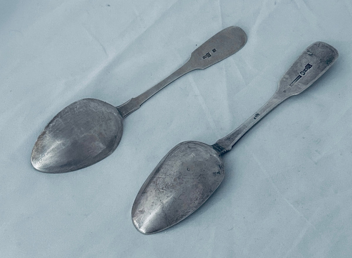 Two Russian silver spoons, 1880 – Silver Spoon Antiques