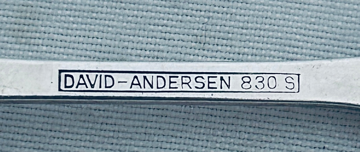 Set of 8 Norwegian Silver 'Ringebu' Coffee Spoons, David Andersen, 196 ...