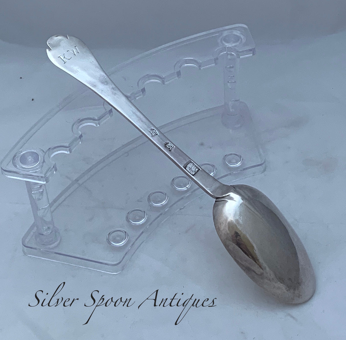 Rare English Provincial Trefid Spoon, TAUNTON, Richard Hamlin, c.1690 ...